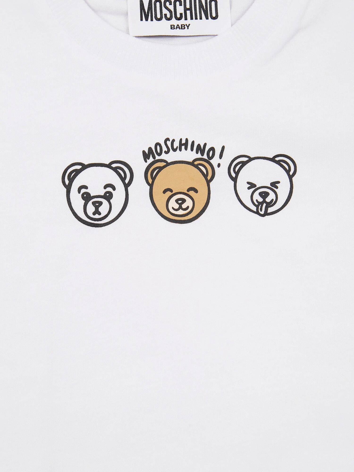 Футболка MOSCHINO, размер 3 года, белый — фото 1