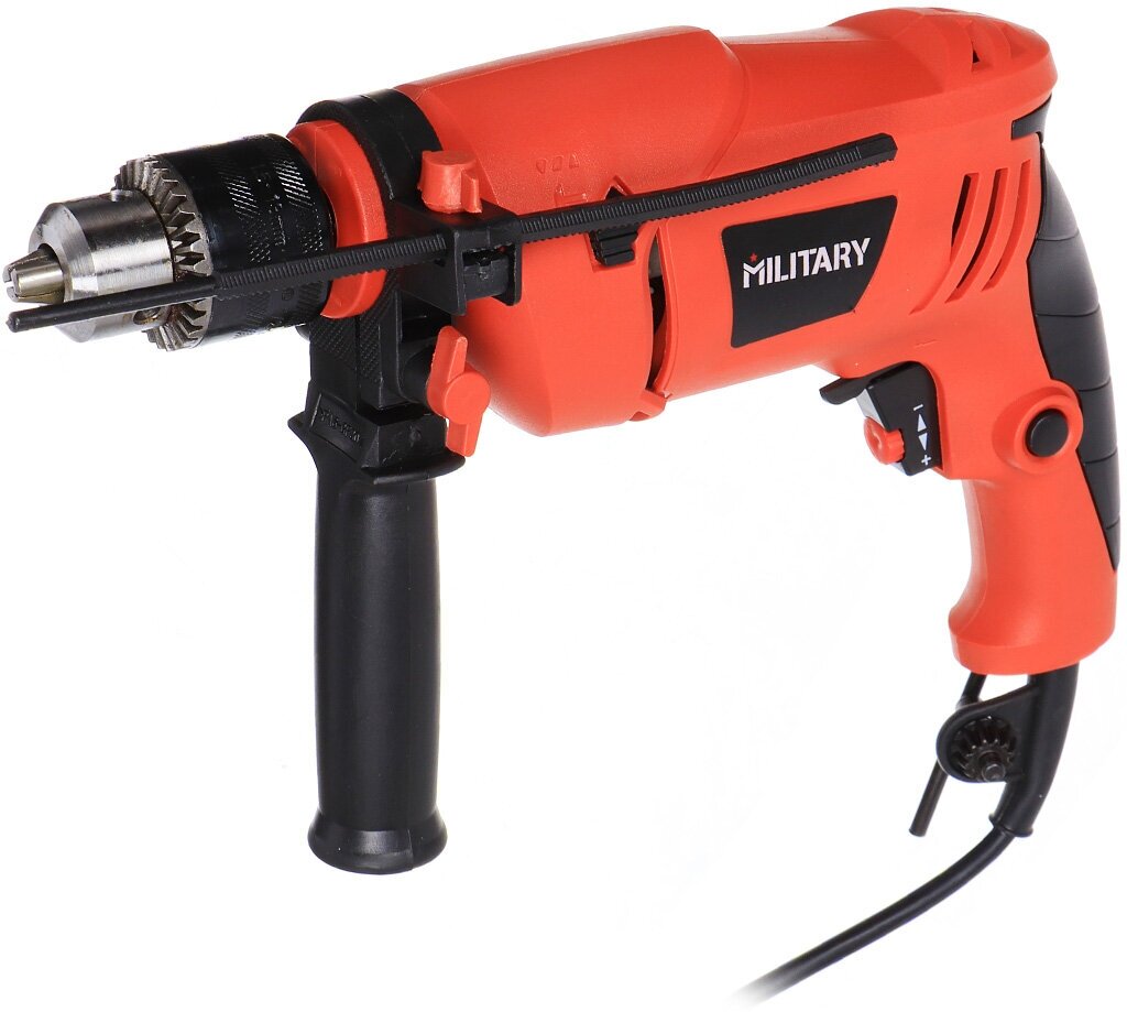 Дрель сетевая ударная MILITARY HD600, 0-3000 об/мин, 0.6 кВт, 13 мм