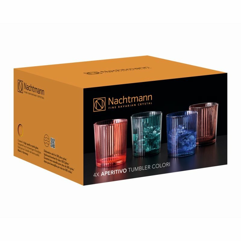 Набор из 4 стаканов 370 мл, мультиколор, бессвинцовый хрусталь, Nachtmann, Германия, 106468
