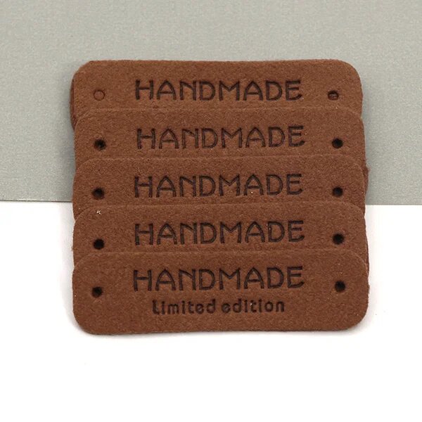 Кожаные этикетки для одежды 20 шт. 03