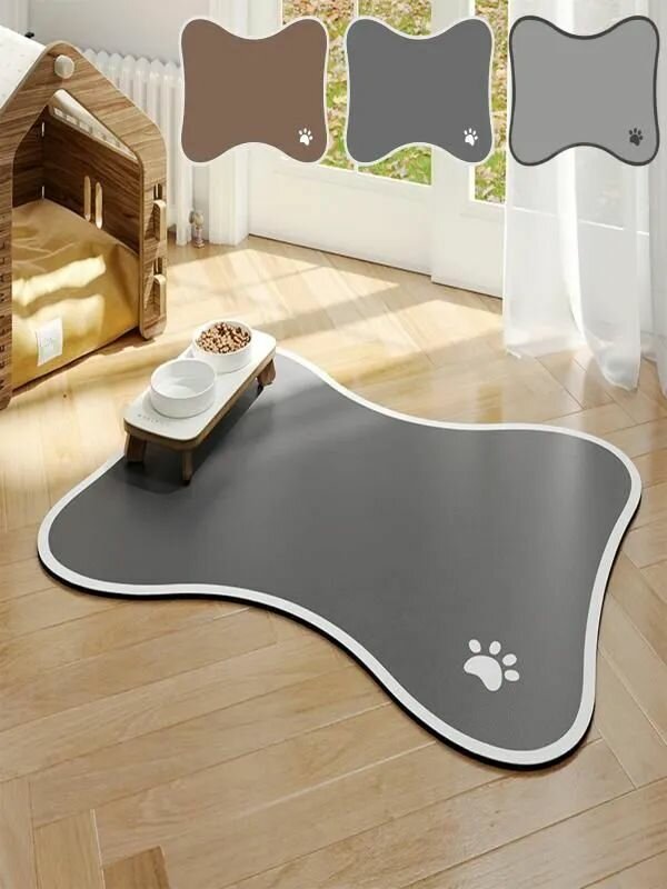 Коврик для кормления питомцев: специально для собак, противоскользный, водонепроницаемый, для клеток и пола мангал для еды