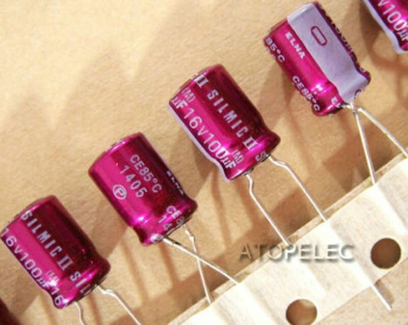 4 шт. 100uF 16V ELNA SILMIC II Аудио электролитический конденсатор аудио конденсатор 100 мкФ 16 В