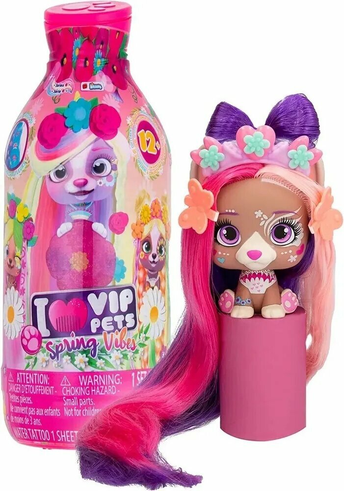 I Love VIP Pets Сюрпризные куклы с прической и аксессуарами, мини-набор с собачками