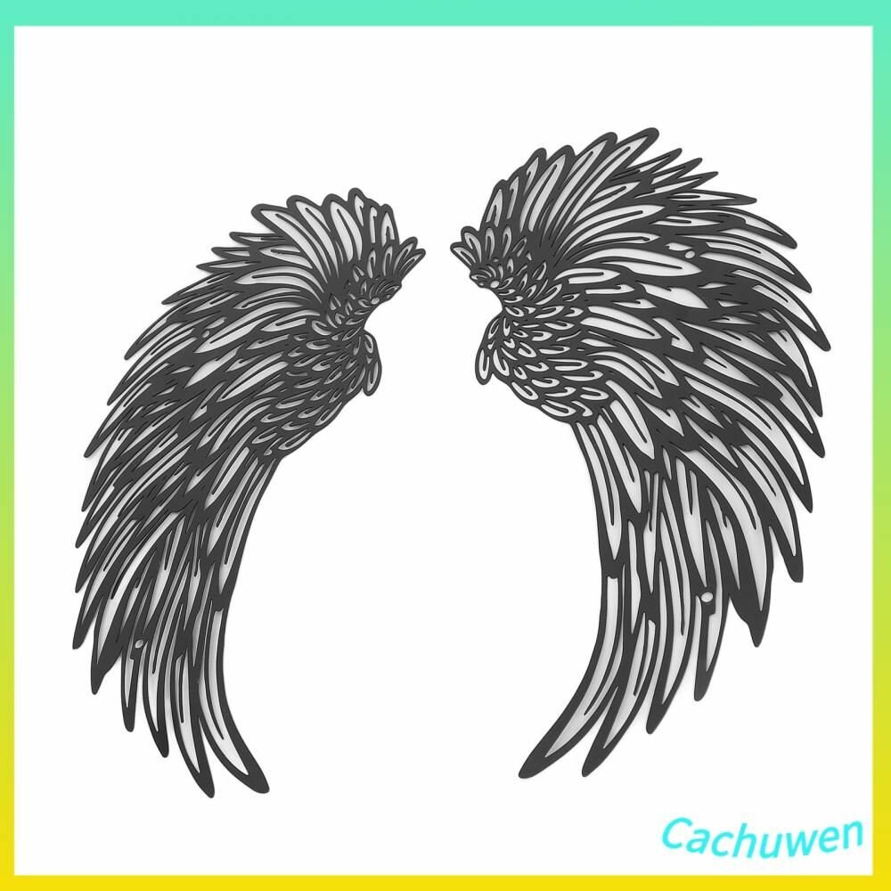 Металлические ангельские крылья, двойная сторона, освещение для домашнего декора