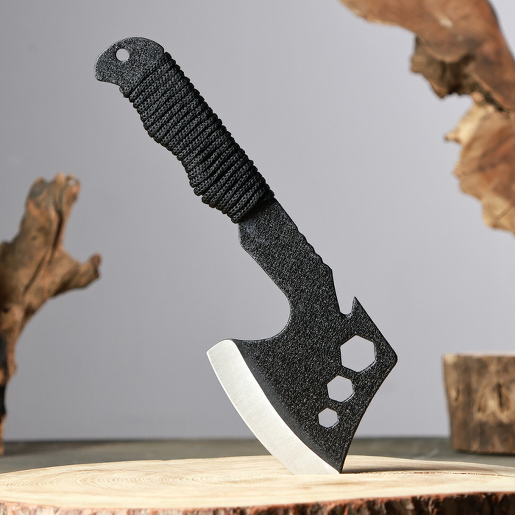 Топорик "Мастер К" в оплетке, 300 г, 26х9 см, черный 505089