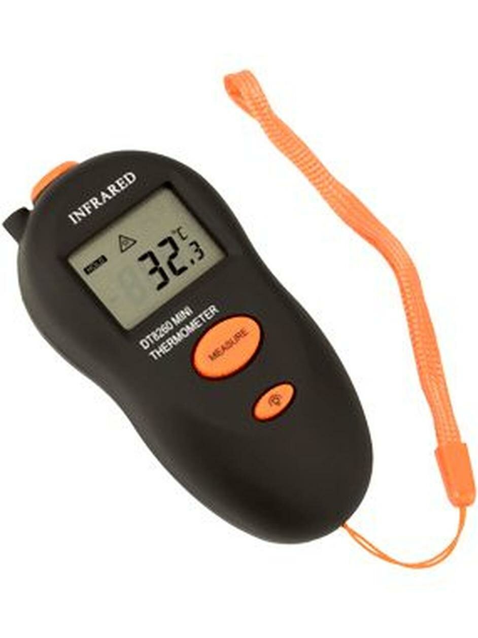 Инфракрасный термометр-пирометр, диапазон -50 С до 260 С, АвтоDело (40923)