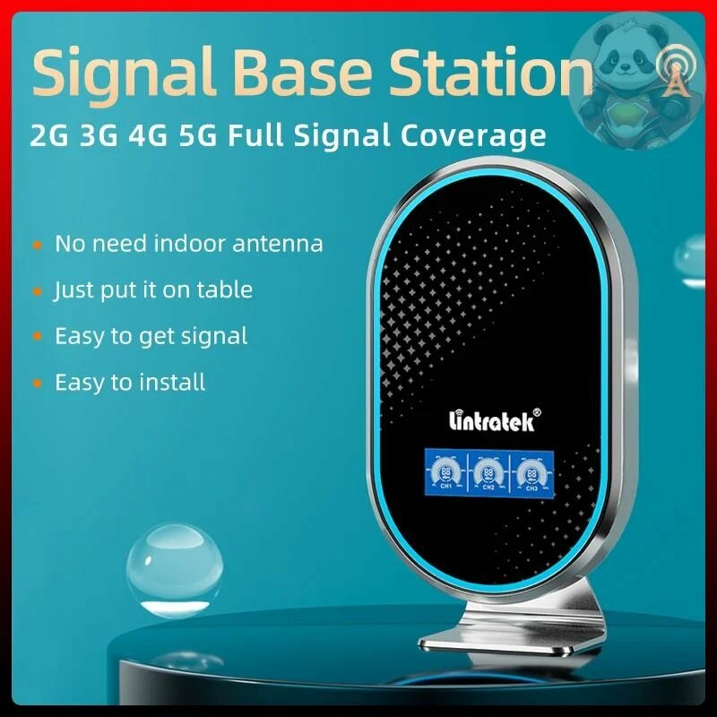 Lintratek 360 Комплект 5-частот Усилитель сотовой связи и интернета 2G, 3G, 4G, 5G 800 900 1800 2100 2600 МГц Комплект Репитер