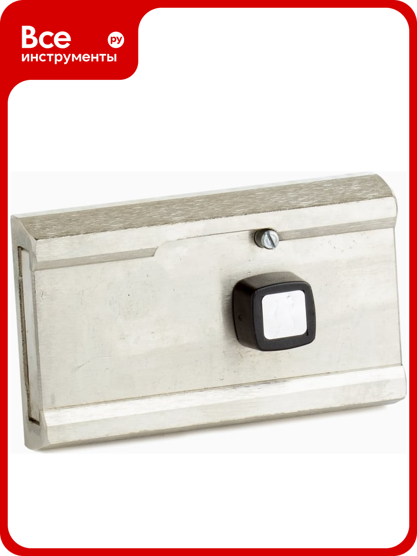 Накладной замок Поливектор "Барьер-4Р" никель, длина ключа 80 мм 2128