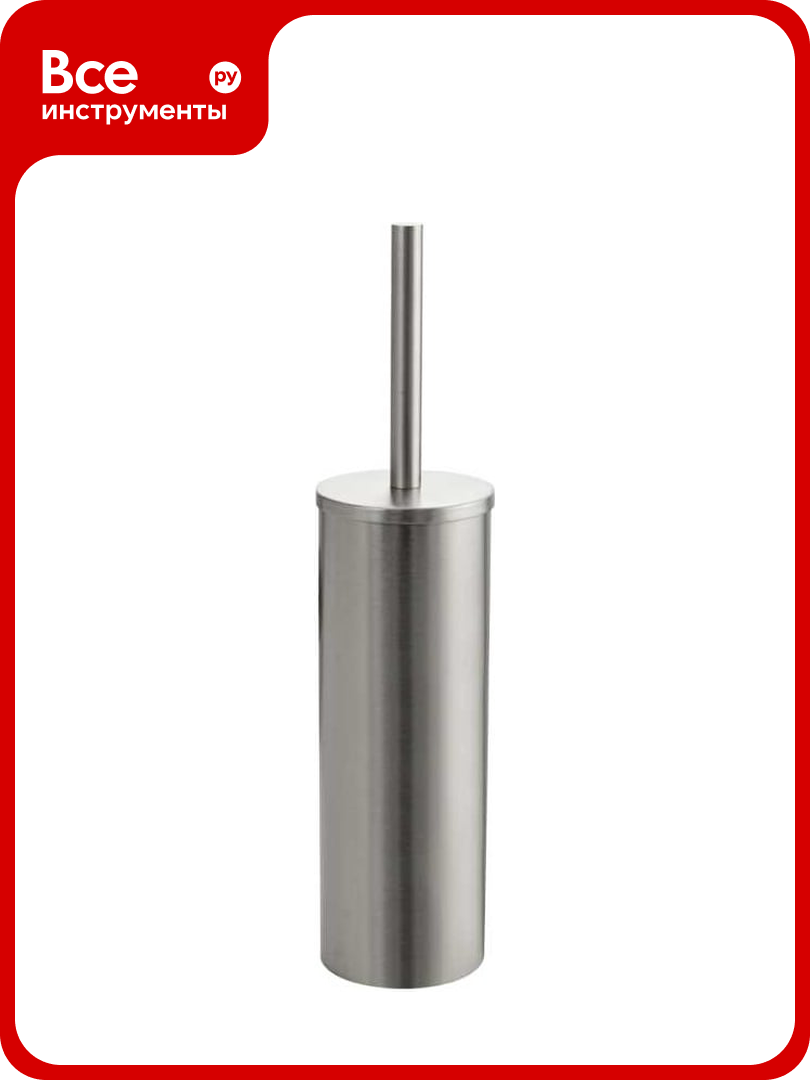 Ерш для унитаза GFmark круглый, напольный, антивандальный, из нержавеющей стали марки SUS 304 80163