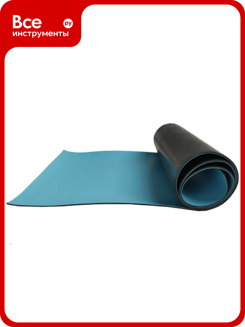 Антистатический коврик Clean Control Tech настольно-напольный двухслойный 600*1200мм, Rs ≤ 10E8 (голубой)