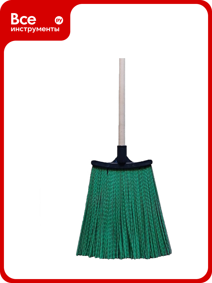 Метла уличная плоская балтстрой СПБ Оптима, с черенком 21642