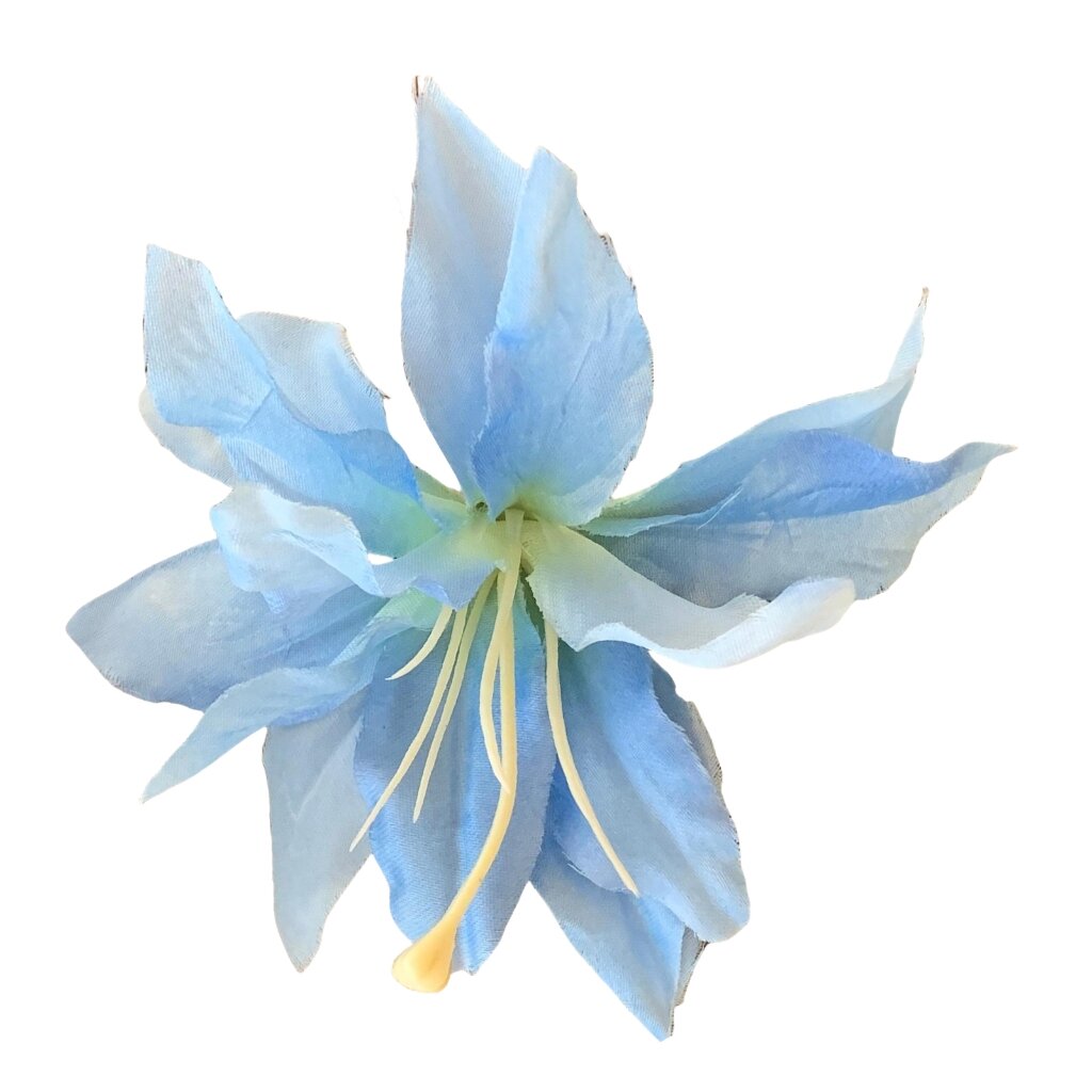 Трехмерная заколка для волос в виде лилии в новом китайском стиле-синий