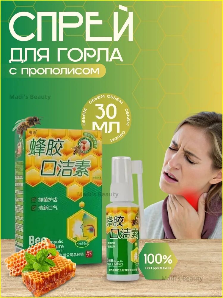 Спрей для горла и полости рта с прополисом