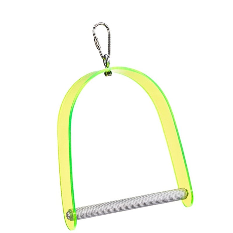 Алюминиевые Акриловые Птичьи Качели Подвесные Попугаи Игрушка с Жердочками Подставка для Попугаев Попугайчики Неразлучники Канарейки