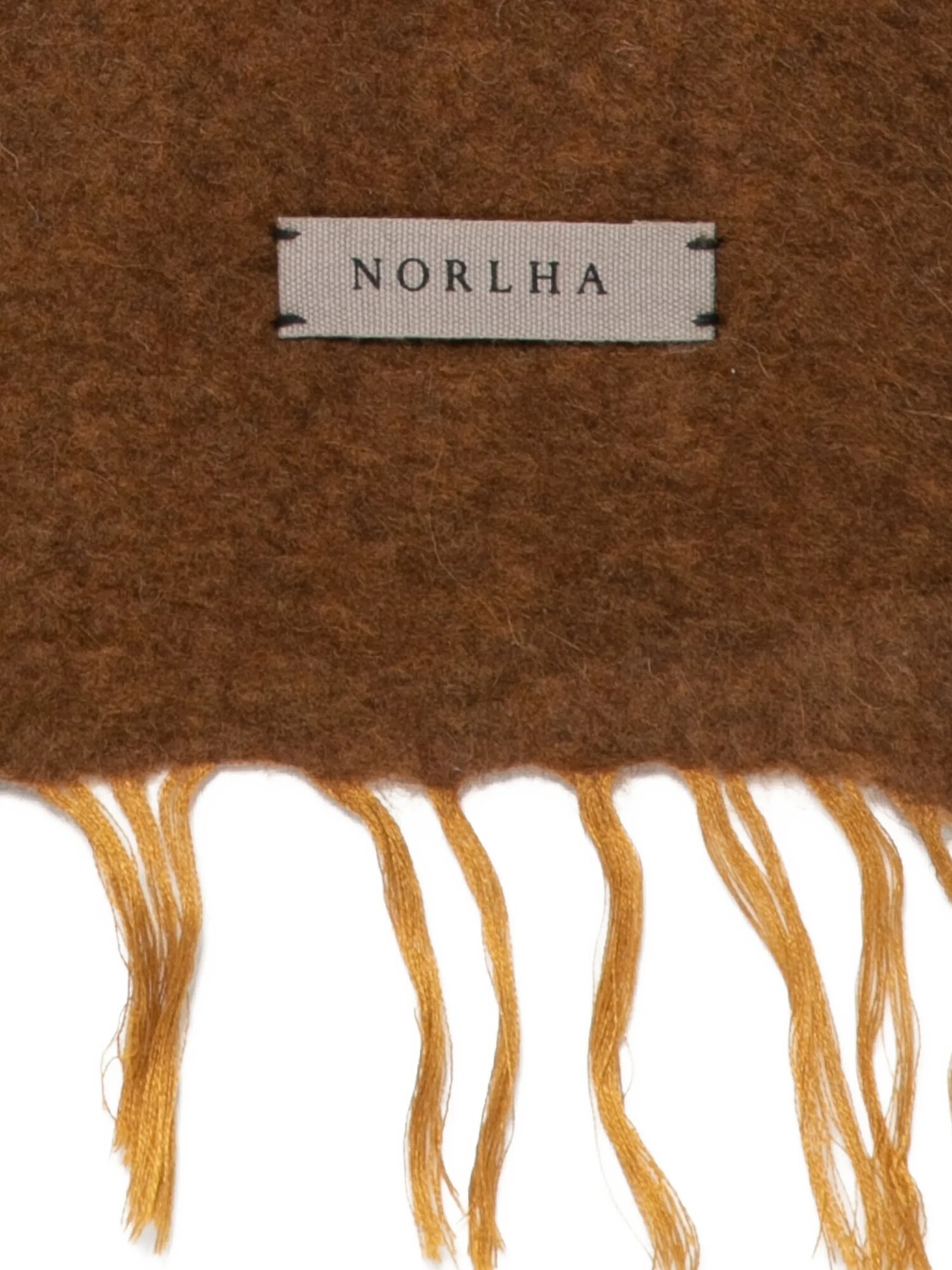 Шарф NORLHA Overfelt Feather Ripples для мальчиков, охра желтая — фото 1