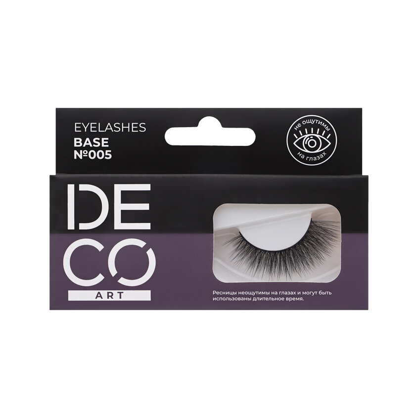 Накладные ресницы DECO. ART EYELASHES BASE №005 черные