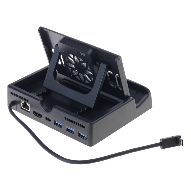 Док-станция с вентиляционным клапаном 6 в 1-подставка для док-станции Steam-deck Поддерживает HDMI2.0 4k @ 60hz Gigabit-Ethernet 3 порта USB3.0