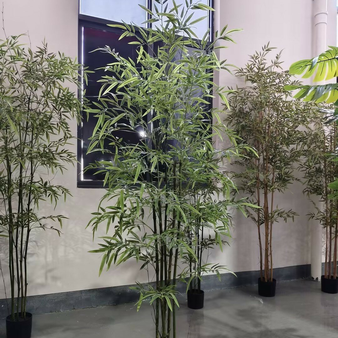2025 Искусственный бамбук, фальшивый бамбук, декор для интерьера, садовый ландшафт, искусственное растение, оптовая продажа