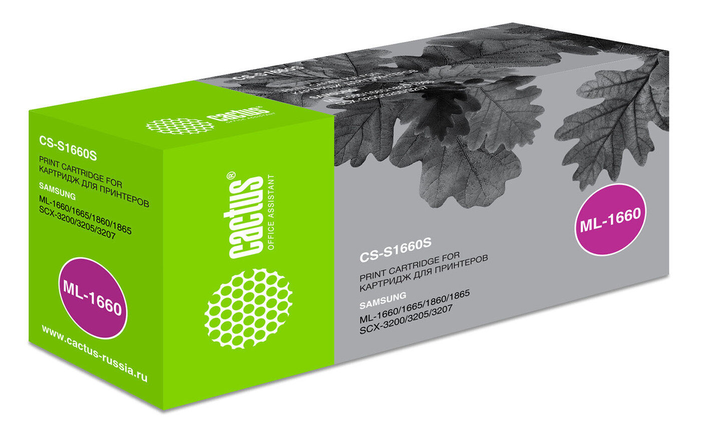 Тонер-картридж Cactus CS-S1660S D104S черный для Samsung ML-1660/1665/SCX-3205/3207 (1500стр.)