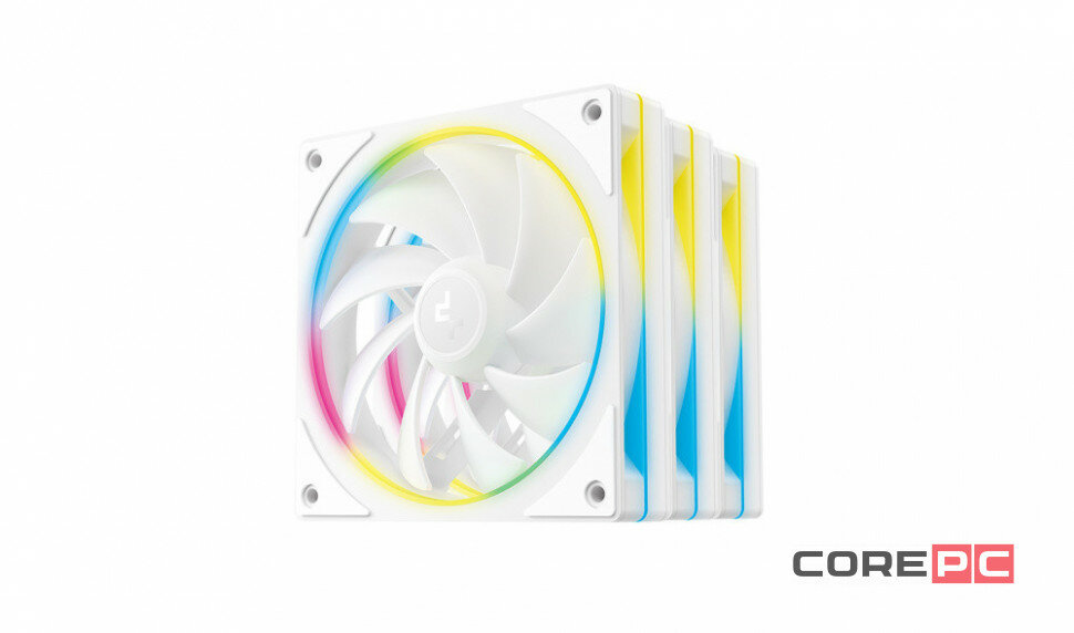 Комплект вентиляторов для корпуса Deepcool FL12 SE WH 3 IN 1 ARGB White BOX