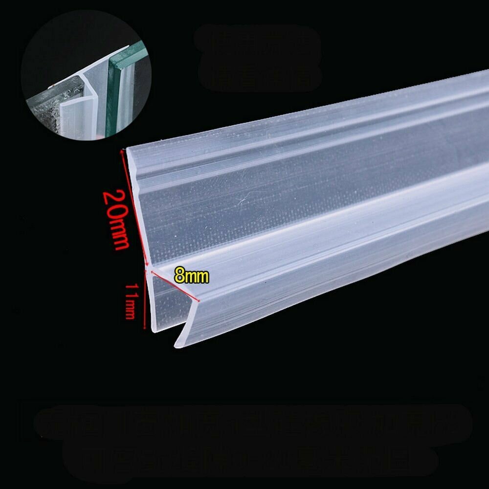 Силиконовая резина уплотнительная лента для душевой кабинки, безрамной стеклянной двери, окна, уплотнители, термостойкий ограничитель сквозняка, h8, 3 метра