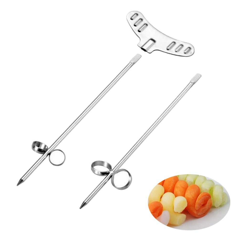 2 шт. стальной ручной каток для теста, овощей и картофеля, нержавеющая сталь, без BPA