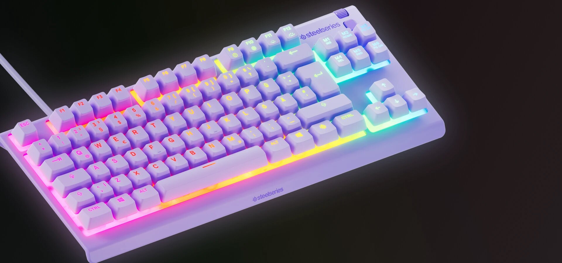 Клавиатура Steelseries apex 3 TKL цвета Lavender