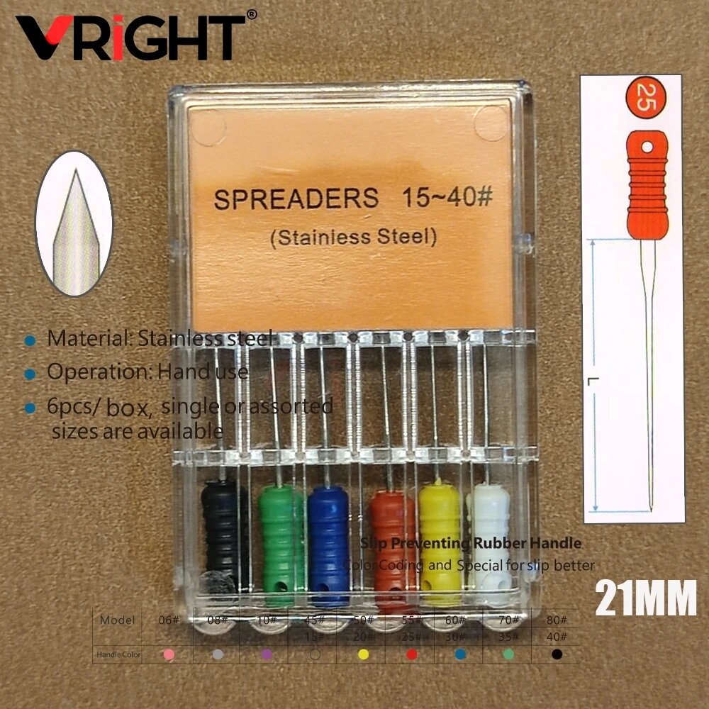 Стоматологические разбрасыватели из нержавеющей стали lzvine Spreaders-21MM-15-40