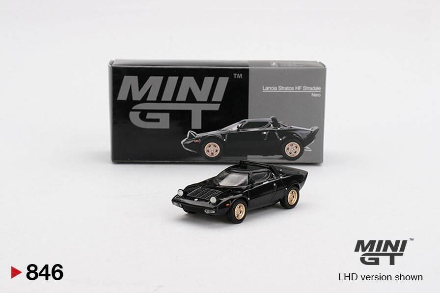 Коллекционная машинка MINI GT 1:64 Lancia Stratos HF Stradale Nero Black