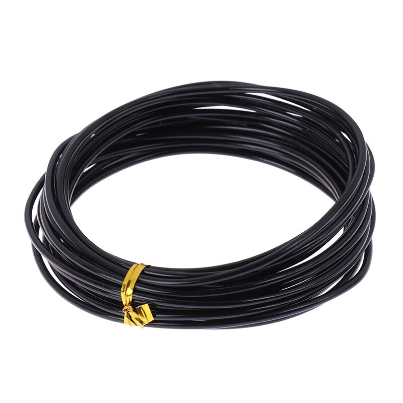 Алюминиевая проволока для бонсай 10 м черный 5 meter, 3 mm