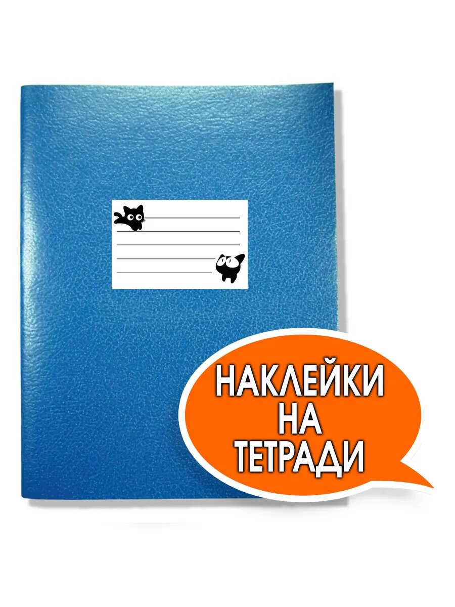 Наклейки на тетради, книги, альбомы, банки для подписи.