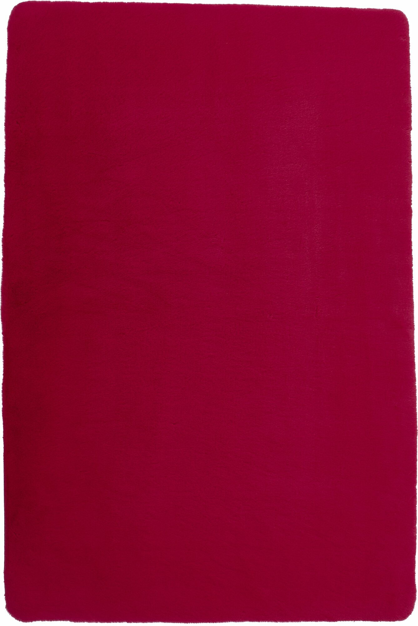 Коврик из искусственного кроличьего меха "Bingo брусничный" 120х180 см