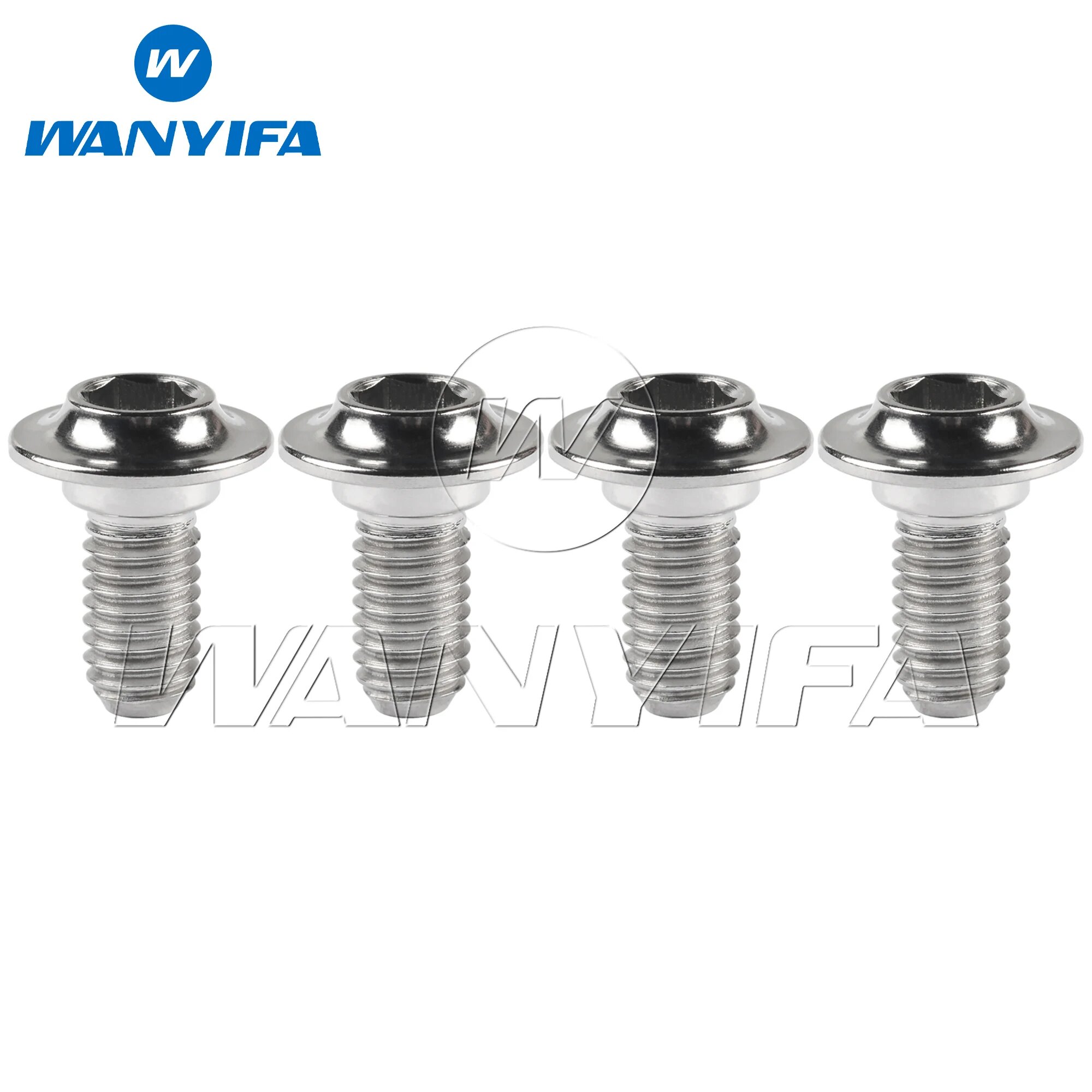 Wanyifa титановые болты M5 для тормозов велосипедов 4 шт. Titanium