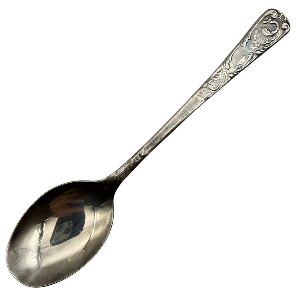 Ложка десертная "Подражание", 20 см, 1970-1980 гг, Завод бытовых металлоизделий, Эчмиадзин, СССР