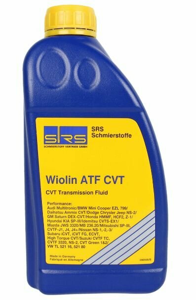 Масло SRS Wiolin CVT желтая 1л 25022