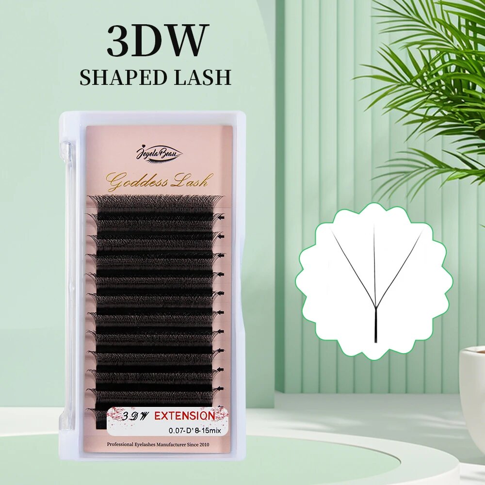 4D Clover Lashes C/D/L 0.07/10mm 4DW — фото 1