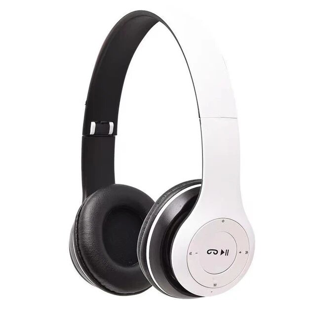 Беспроводные Bluetooth-наушники P47 с микрофоном, стереофонические, спортивные и игровые, совместимы с ПК и смартфонами.