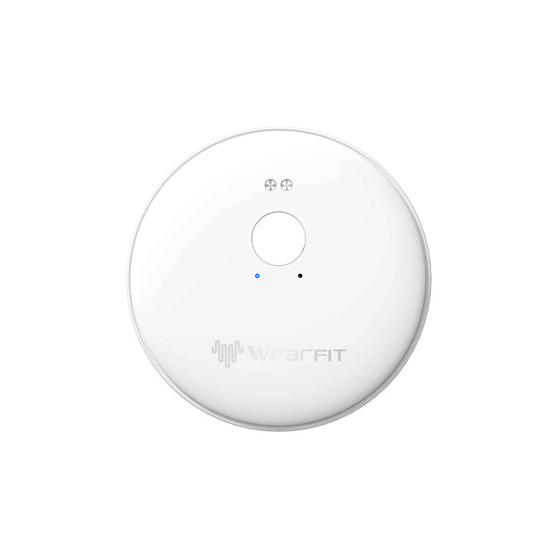 AI 102 Круглый портативный переводчик с 10 языками и Bluetooth, реальный перевод, белый