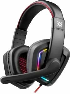 Наушники игровые проводные, Defender Quake LED, кабель 2 м
