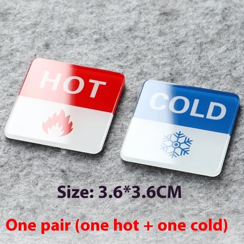 Акриловые таблички "Горячо/Холодно" 3.6*3.6 см, Цвет: sticker-07