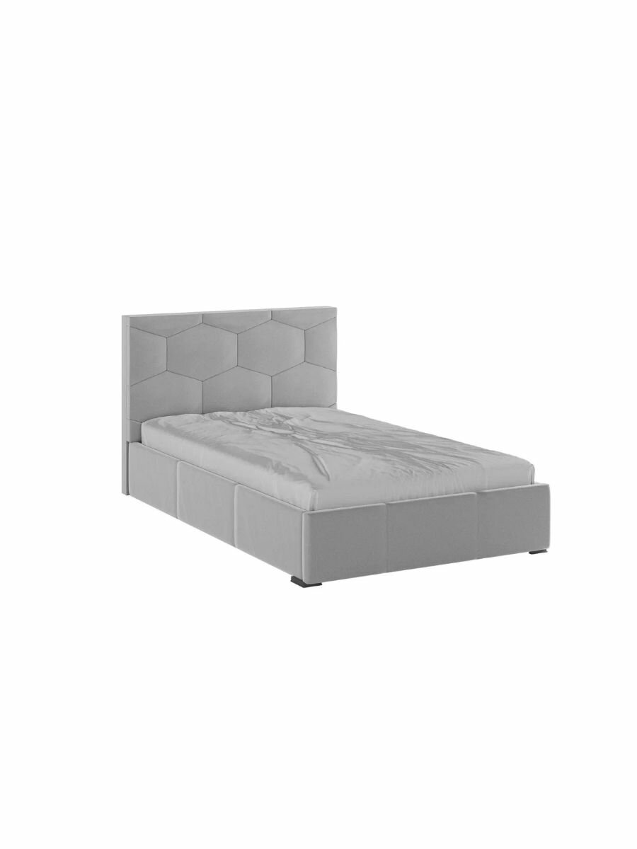 Кровать интерьерная Манука, 1,2м, с подъемным механизмом,1350х1050х2230, Светло-Серый, Кистель, Kistel