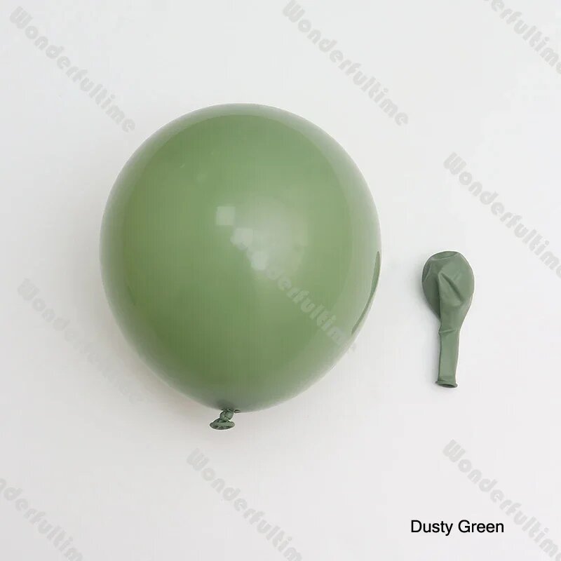 Шары Wonderfultime Dusty Green, 10 штук, 10 дюймов