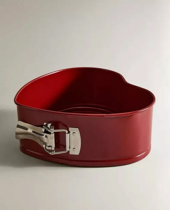 Форма для выпечки ZARA HOME 4244/757/114 - разъемная, в форме сердца, 22 х 20 х 7 см, цвет красный