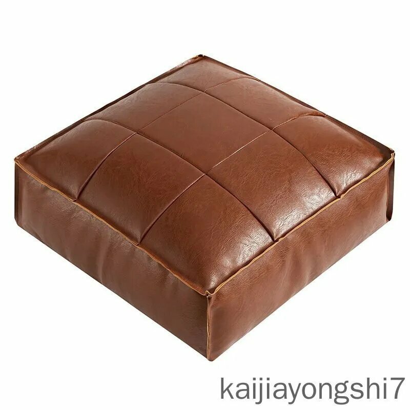 Пуф, Натуральная кожа, 40х40х15 см