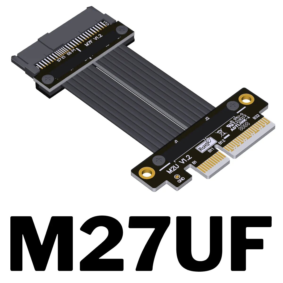 ADT-Link M27UF U.2 - PCI-E 4.0 x4, 15cm