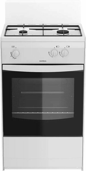 Газовая плита DARINA S 5001, механическая, газовая духовка, белая