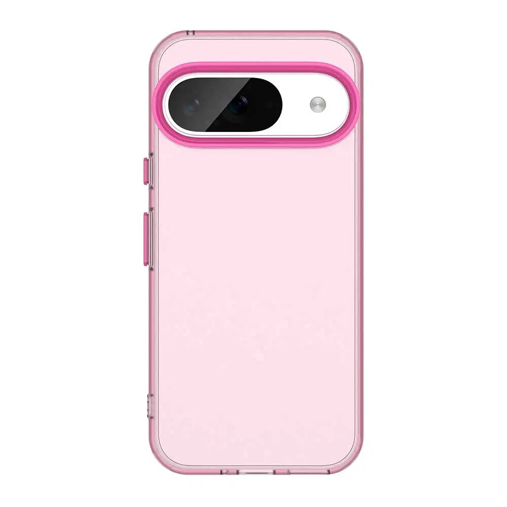 Матовый чехол для Google Pixel 9, чехол Pixel 9 Pro XL Funda Coque, Розовый, For Pixel 9 ProXL, Red