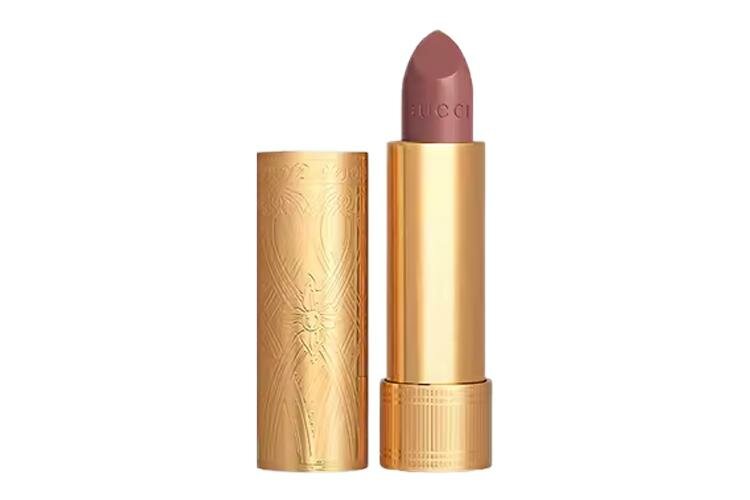 Помада сатиновая женская GUCCI Gold Silk Satin, оттенок #119 Matilda Dawn Pink