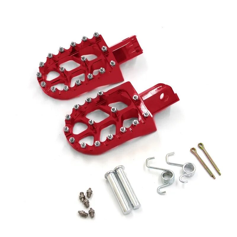 Подножки водителя (пеги) алюминиевые на питбайк кросс эндуро KAYO CRF TTR125 BSE APOLLO MX Ataki BSE