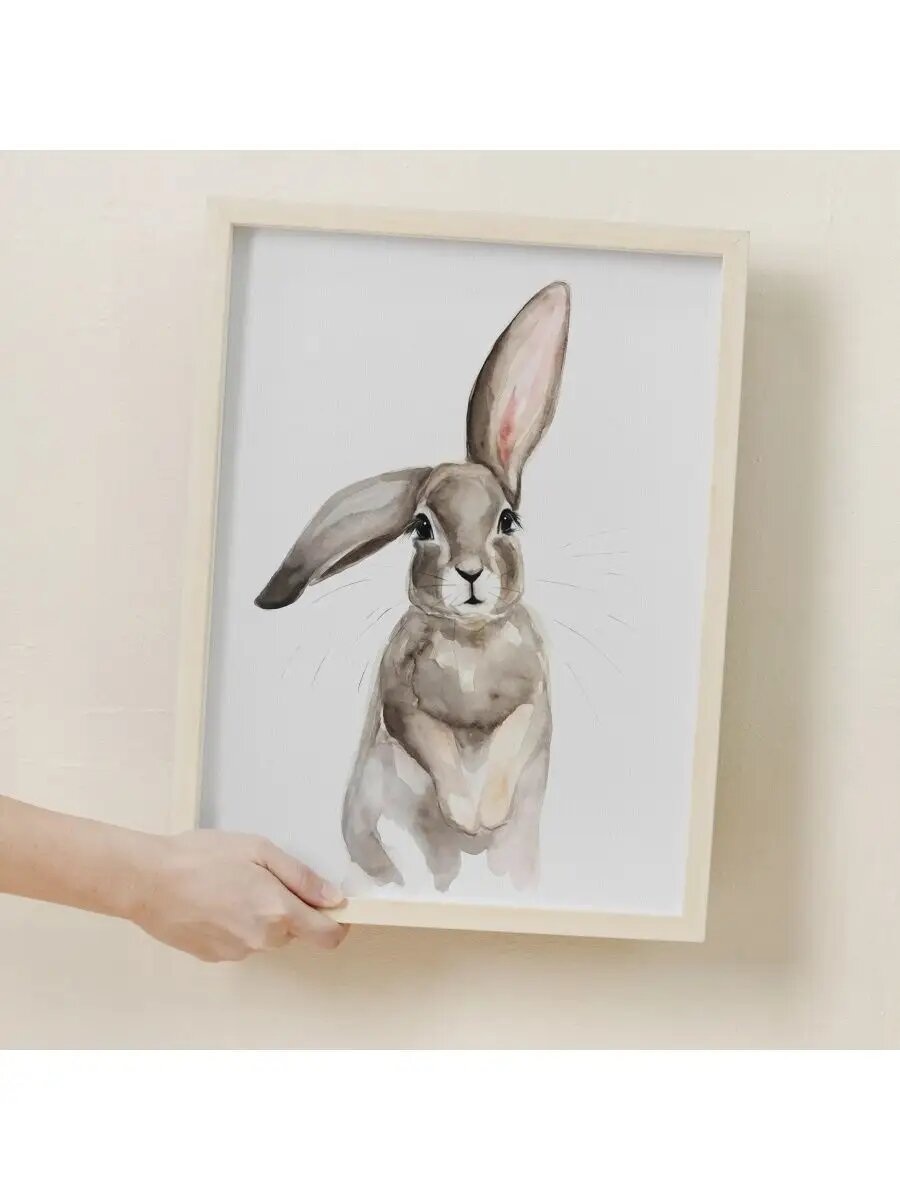 Постер для детской зайчик